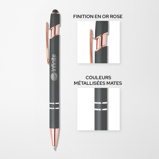 Les Meilleurs Stylos Alpha Soft Touch à personnaliser avec votre Logo