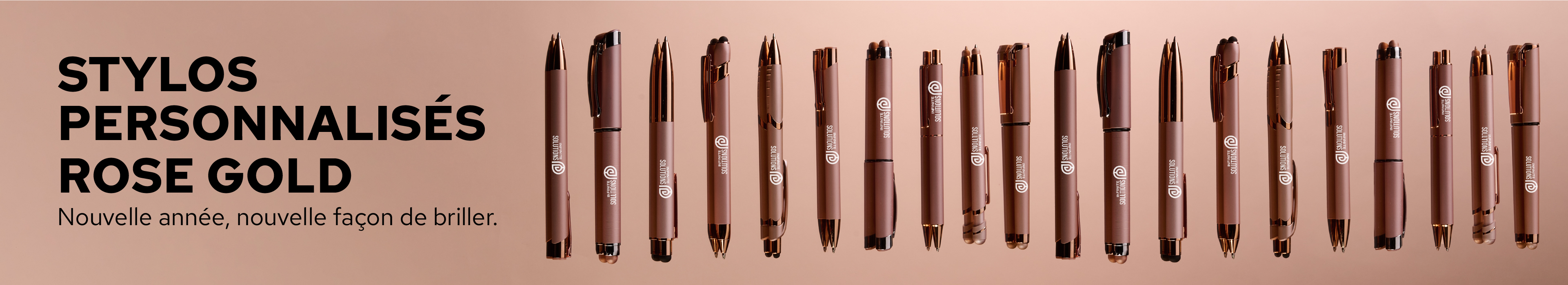 Stylos et Produits Promotionnels Rose Gold | Pens.com